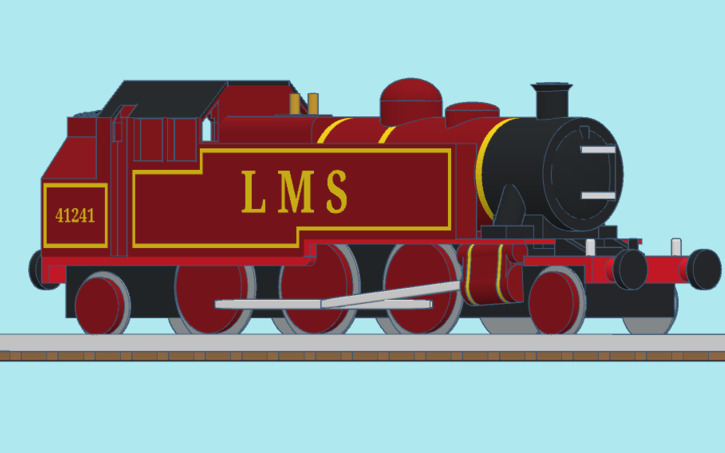 3D design Arthur The Spotless Engine (LMS Ivatt 2MT Tank Engine ...