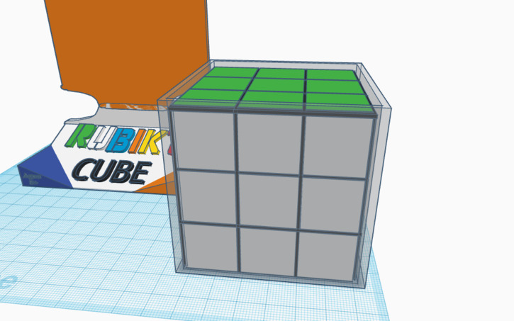 3D design Rubik's Cube + Case - Tinkercad