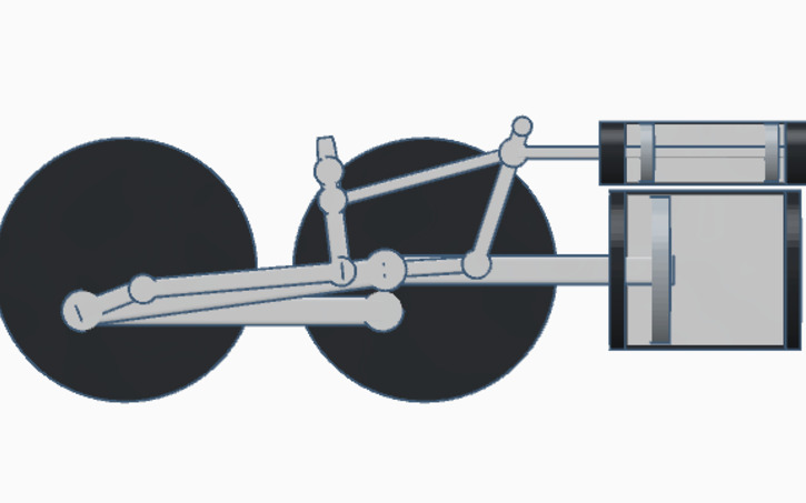 3D design A Steam Engine's Pumping Pistons Automation Challenge - Tinkercad