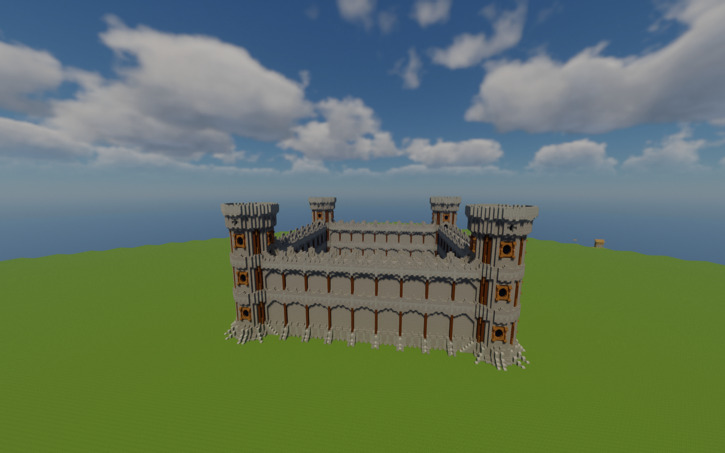 3D design Minecraft Castle - Tinkercad