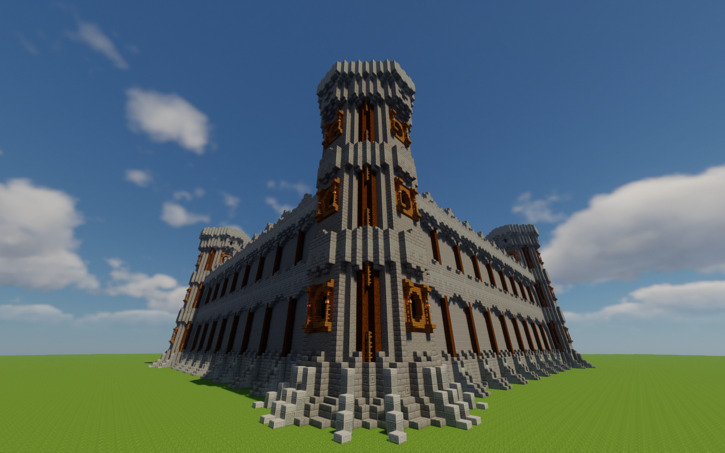 3D design Minecraft Castle - Tinkercad