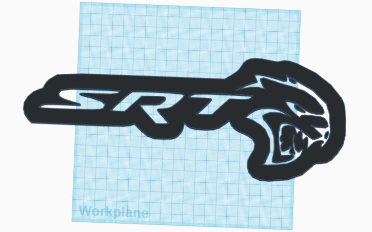 3D design Hellcat logo, Redeye - Tinkercad