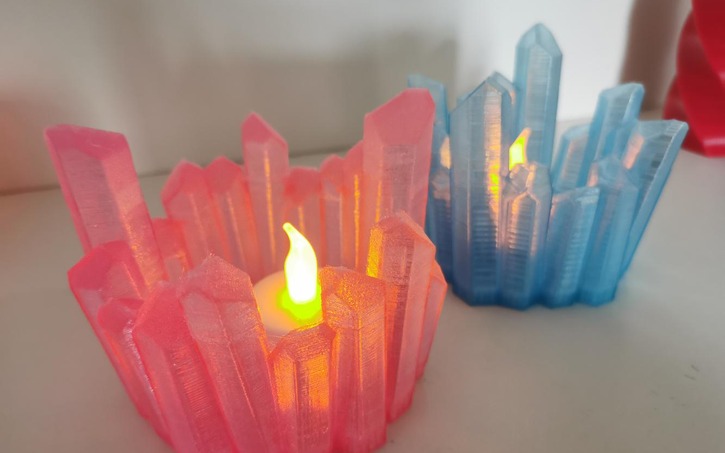 3D design Crystal candle holder - Tinkercad