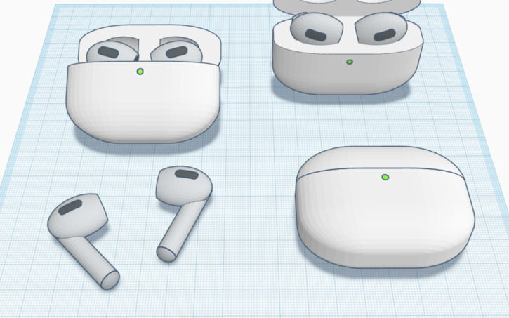 3D design AirPods - Tinkercad