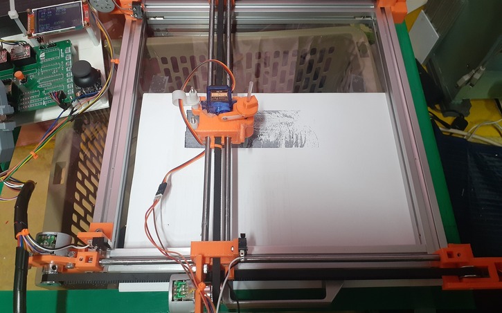 3D design 28BYJ-48 BALLPOINT PEN PLOTTER - Tinkercad