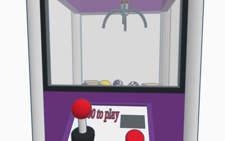 3D design claw machine - Tinkercad