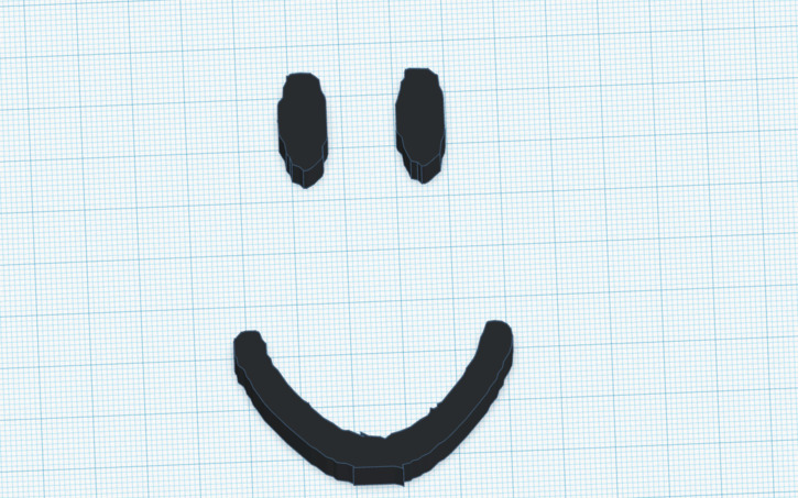 3D design roblox SMILE - Tinkercad