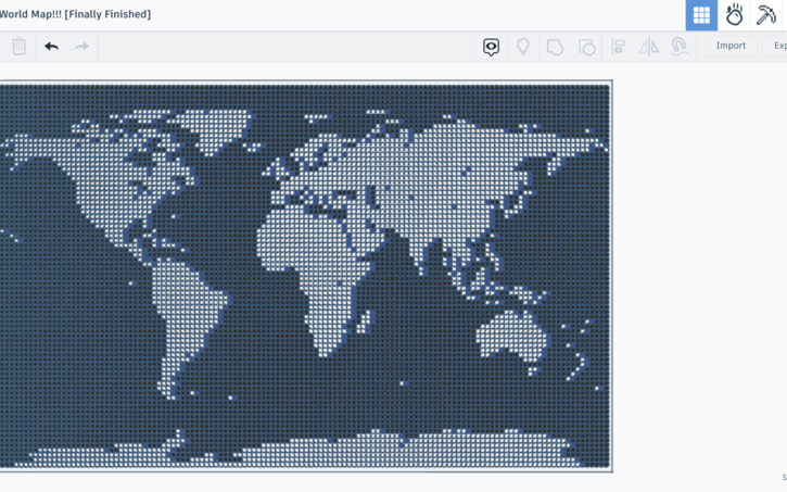 3D design Lego World Map!!! [Finally Finished] - Tinkercad