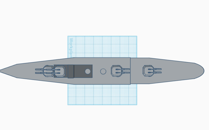 3D design HMS Lion - Tinkercad