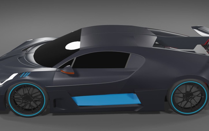 3D design Bugatti Divo - Tinkercad