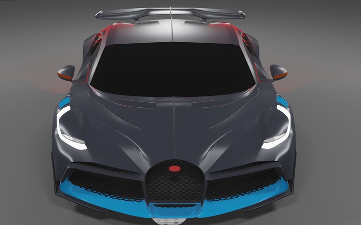 3D design Bugatti Divo - Tinkercad
