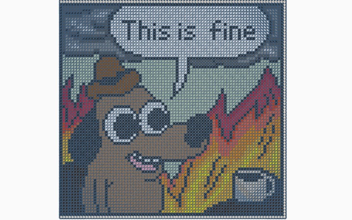 3D design This is Fine Cross Stitch - Tinkercad