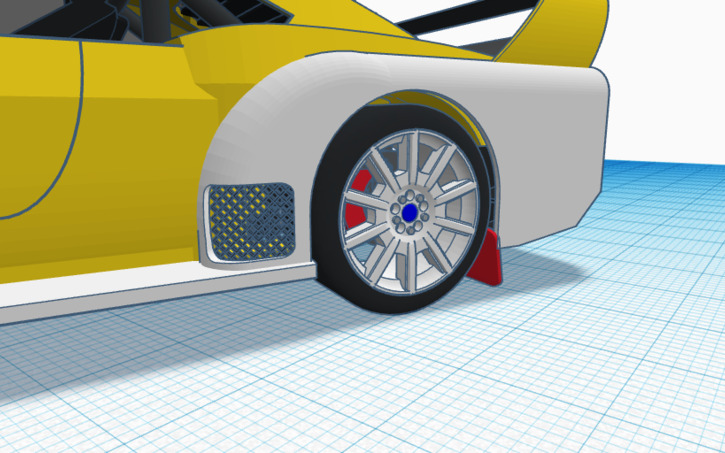 3D design rally car - Tinkercad