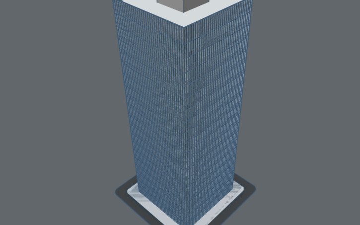 3D design Generic 1960's Office Skyscraper - Tinkercad