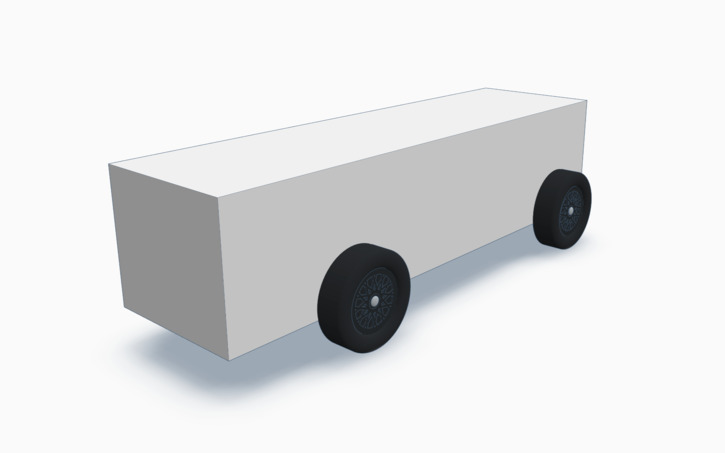 3D design Pinewood Derby Car Template - Tinkercad