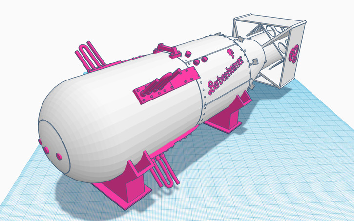 3D design Barbenheimer Little Boy - Tinkercad