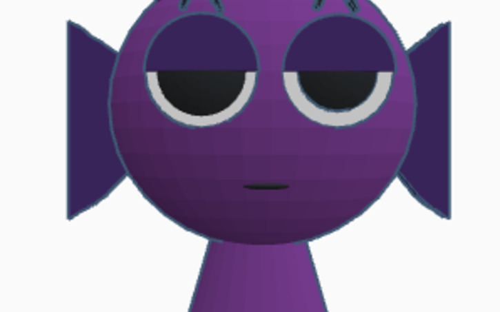 3D design sprunki durple - Tinkercad