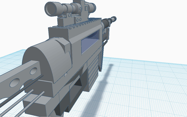 3D design Rifle - Tinkercad
