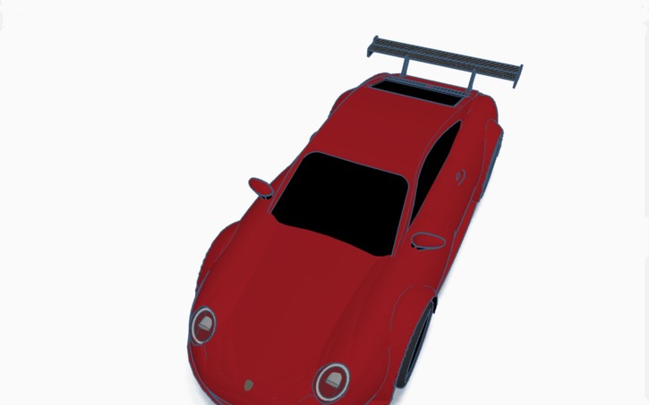 3D design Porsche 911 - Tinkercad