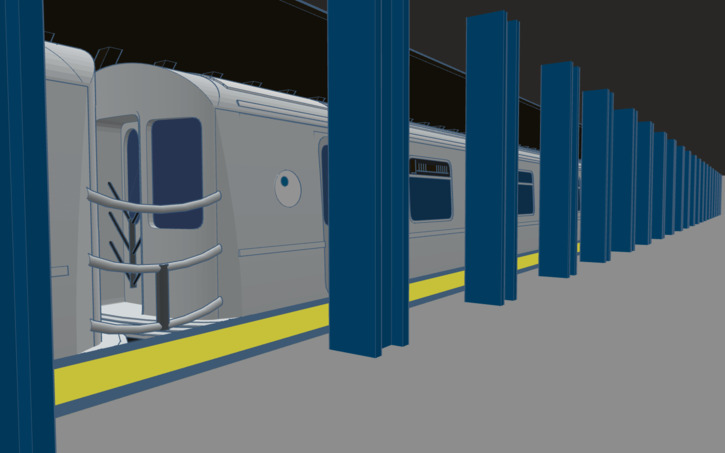 3D design NYCT Subway Station - Tinkercad