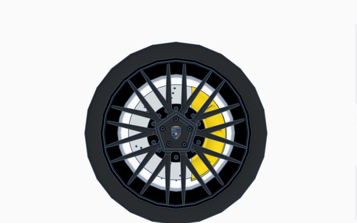 3D design Porsche 911 Tire - Tinkercad