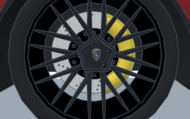 3D design Porsche 911 Tire - Tinkercad