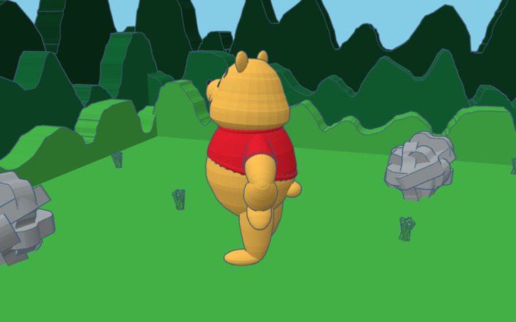 3D design Scribble Winnie the Pooh - Tinkercad