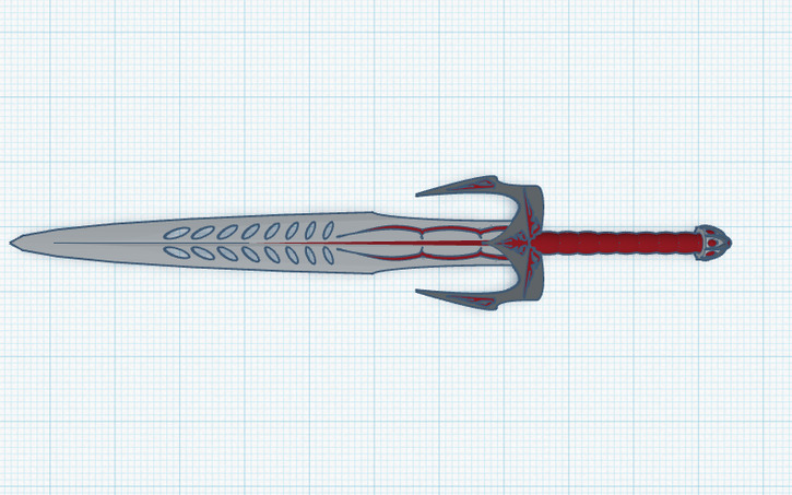 3D design Bloodbane - Fantasy Dagger - Tinkercad