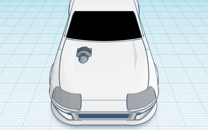 3D design Toyota Supra MK4 - Tinkercad