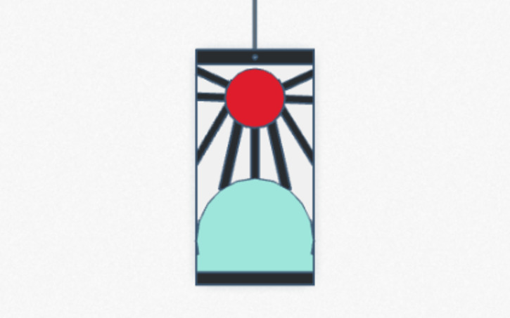 3D design Demon Slayer Hanafuda Earings - Tinkercad