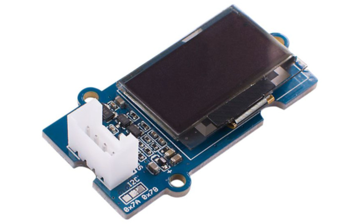 Circuit design GROVE OLED NIVÅ 2 - Tinkercad