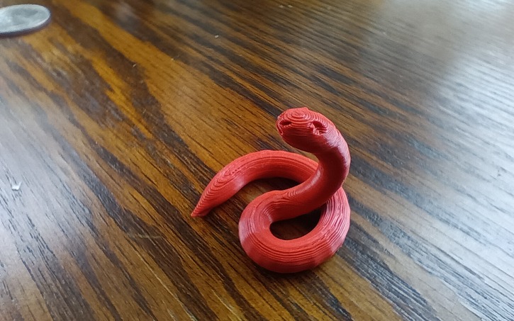 3D design snake - Tinkercad