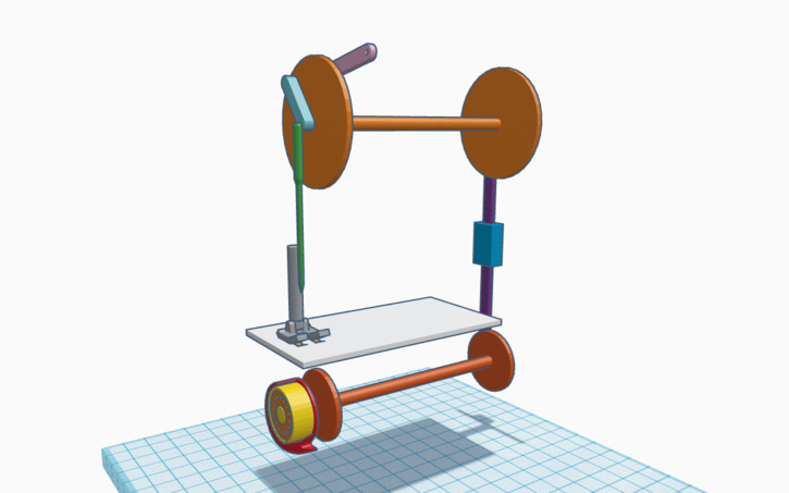 3D design Sewing Machine SIM LAB - Tinkercad