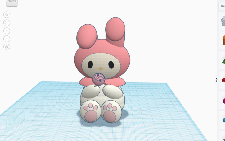 3D design *melody* - Tinkercad