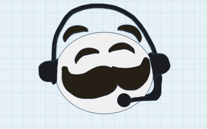 3D design PRINGLES GAMER GUY LOGO! - Tinkercad