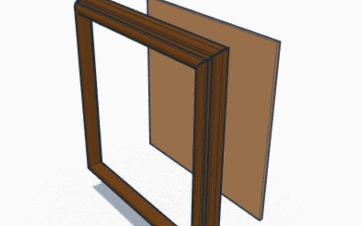 3D design Picture Frame - Tinkercad