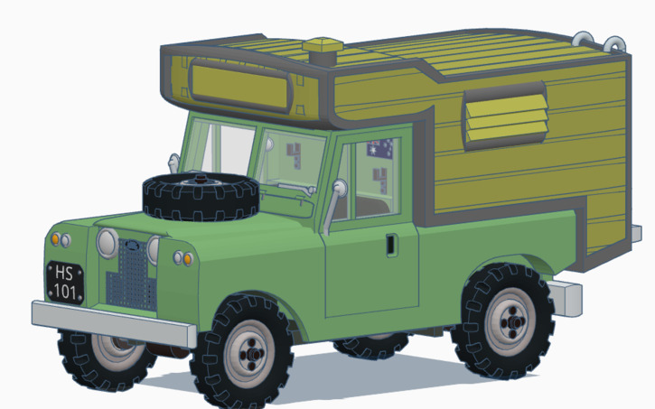 3D design 1958 Land Rover Series 2 - Tinkercad