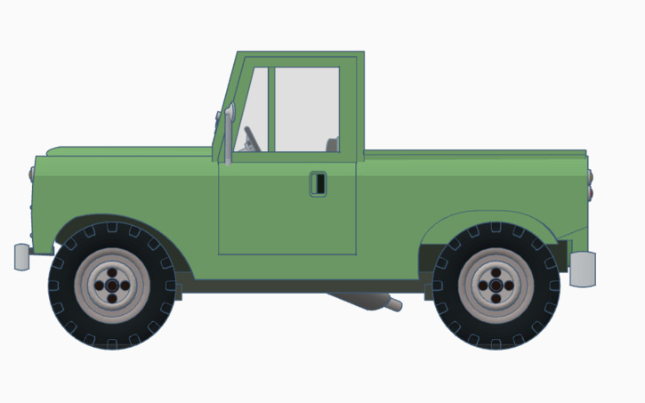 3D design 1958 Land Rover Series 2 - Tinkercad