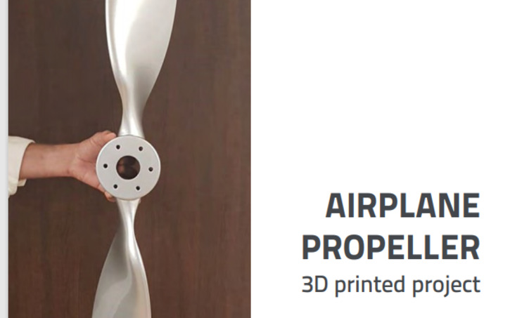3D design 3D printed propeller as ceiling lamp tutorial - Tinkercad