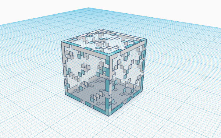 3D design Minecraft Glass Block - Tinkercad