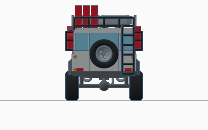 3D design land rover defender - Tinkercad