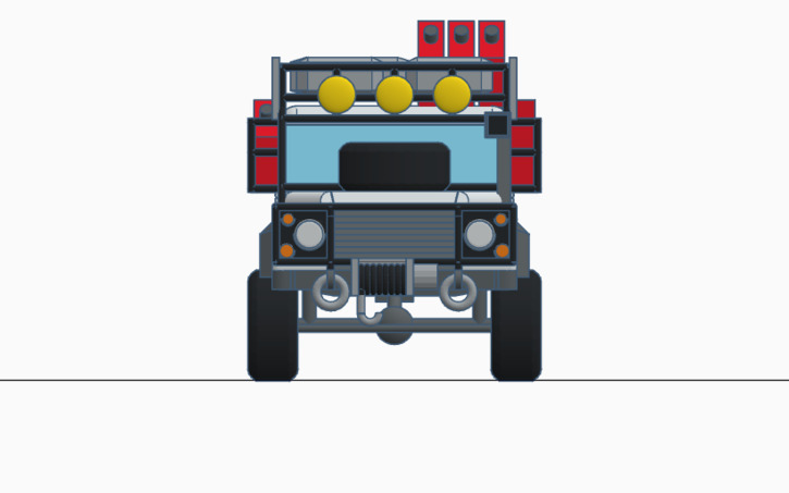 3D design land rover defender - Tinkercad