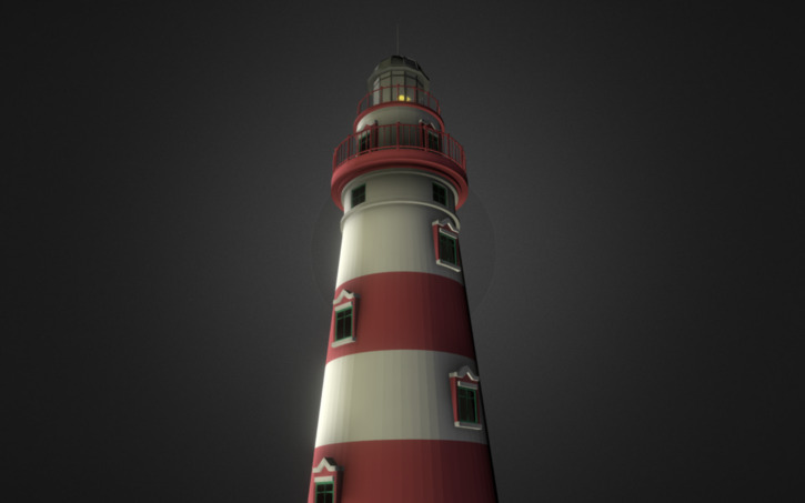3D design The Lone Lighthouse - Tinkercad