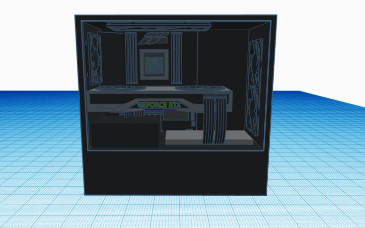 3D design Gaming PC - Tinkercad