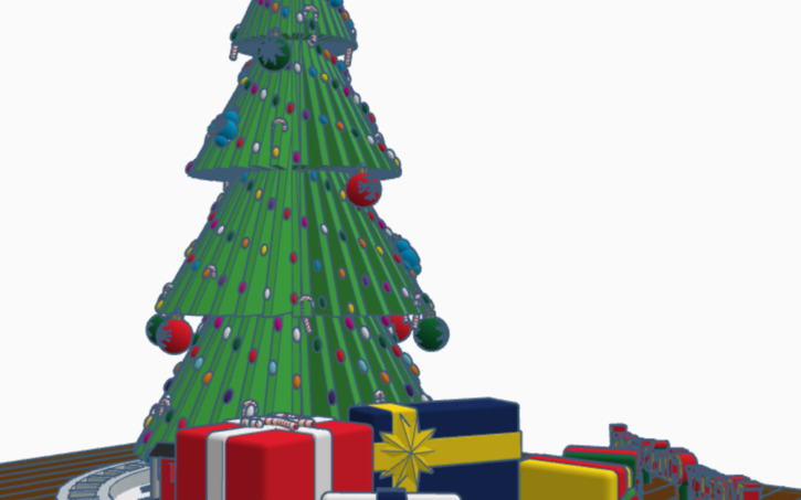 3D design Merry Christmas 2022 - Tinkercad