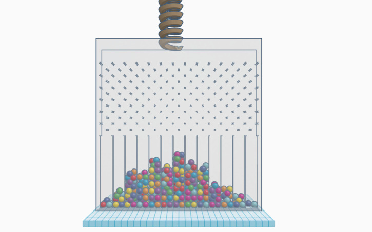 3D design Galton Board - SIM LAB - Tinkercad