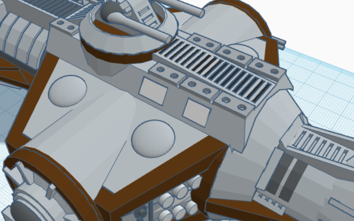 3D design DP20 Frigate - Tinkercad