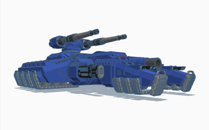 3D design 40K Super-Heavy Tank - Tinkercad