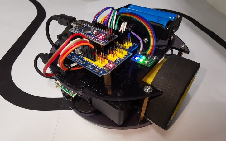 3D design Line Follower Robot V4 - Tinkercad