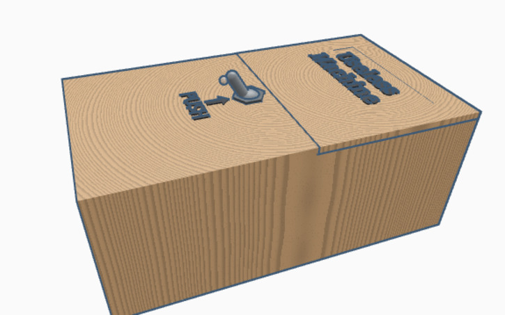 3D design The Useless machine - Tinkercad